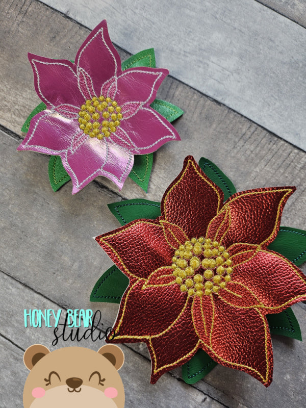 Giant Feltie 3D Poinsettia Christmas Wreath Pieces for 4x4, 5x7 DIGITA ...