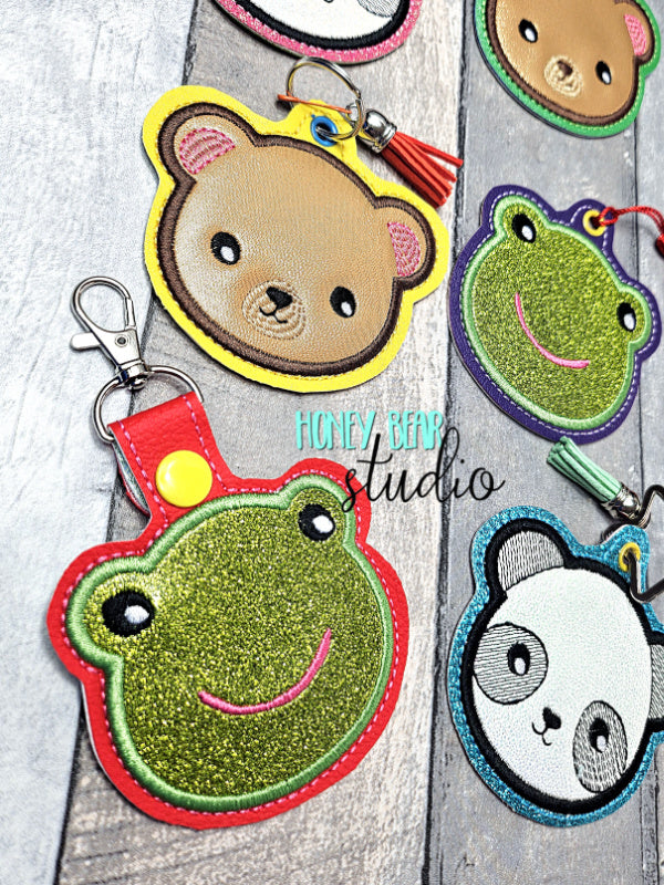 kawaii animals frog bear cute Snap Tab Eyelet SET DIGITAL DOWNLOAD fun ...