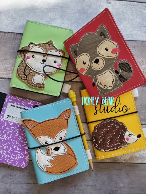 Woodland Animals 4 Pack Covers for Mini Composition Book 5x7 DIGITAL D ...