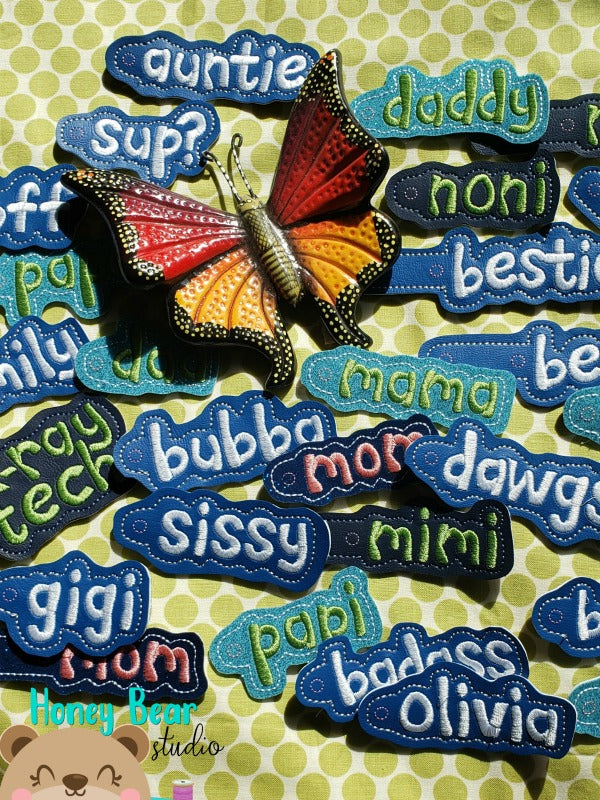 Say My Name Fobs – Honey Bear Studio