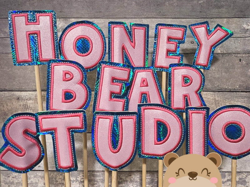 Beach Days FOAS Font on a STICK plant stakes stick signs applique 4x4 ...