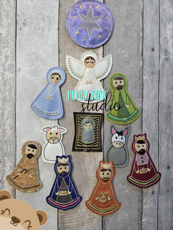 Kitsch Christmas Nativity MCM plant stakes stick signs 2 sizes for 4x4 ...