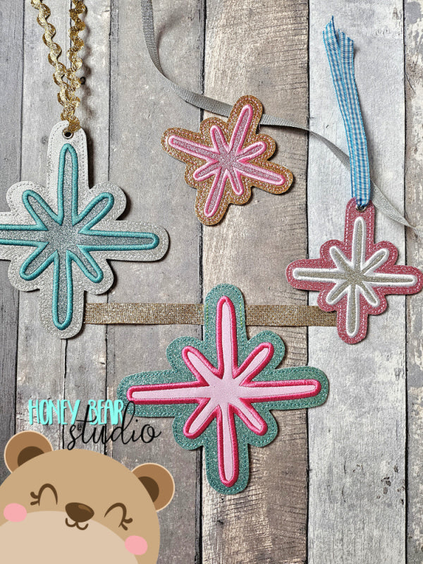 Starburst MCM Ornament AND Christmas Banner 4x4 & 5x7 DIGITAL DOWNLOAD ...