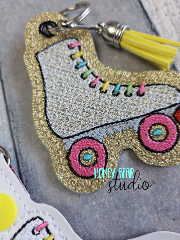 Roller Skate Fob snap tab, or eyelet key fob set 4x4 DIGITAL DOWNLOAD ...