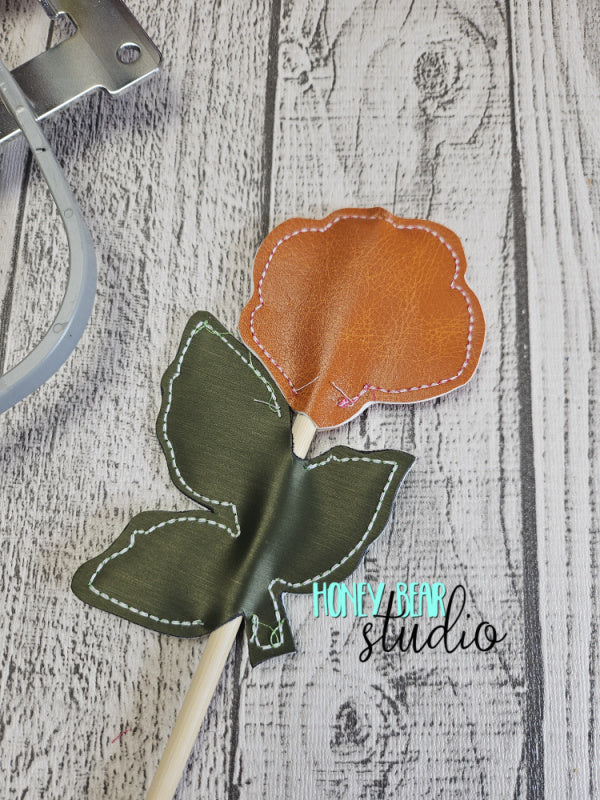 Satin Roses Bouquet Arrangement on a STICK plant stakes stick signs ap ...