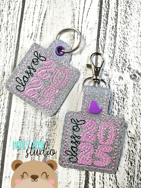 Class of 2024 and 2025 Graduation Senior Fob snap tab, or eyelet key f ...