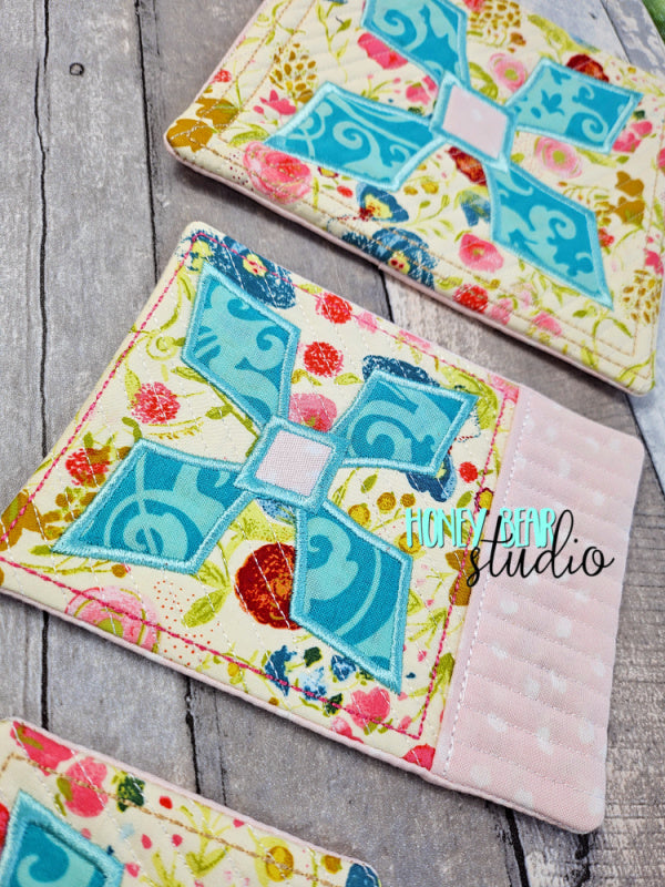 Quilty Star Applique Quilted MUG RUG Set In the Hoop series ITH Trivet ...