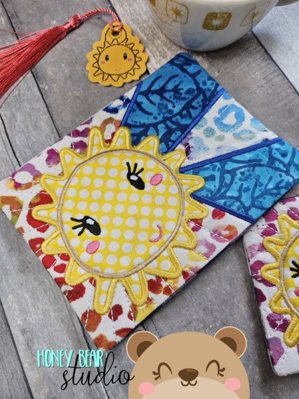 let your light shine sunny sunshine MUG RUG Coaster Set 4x4 5x7 Hoop ...