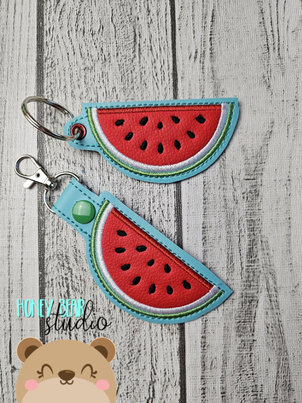 Watermelon Summer App Fob snap tab, or eyelet key fob set 4x4 DIGITAL ...