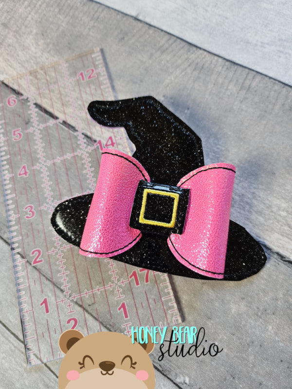 Witch Hat Shape Bow (2 Hoopings) 5x7 DIGITAL DOWNLOAD embroidery file ...