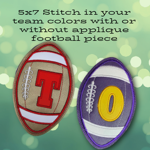 Football Bowl TOUCHDOWN Banner Set 5x7 DIGITAL DOWNLOAD embroidery fil ...