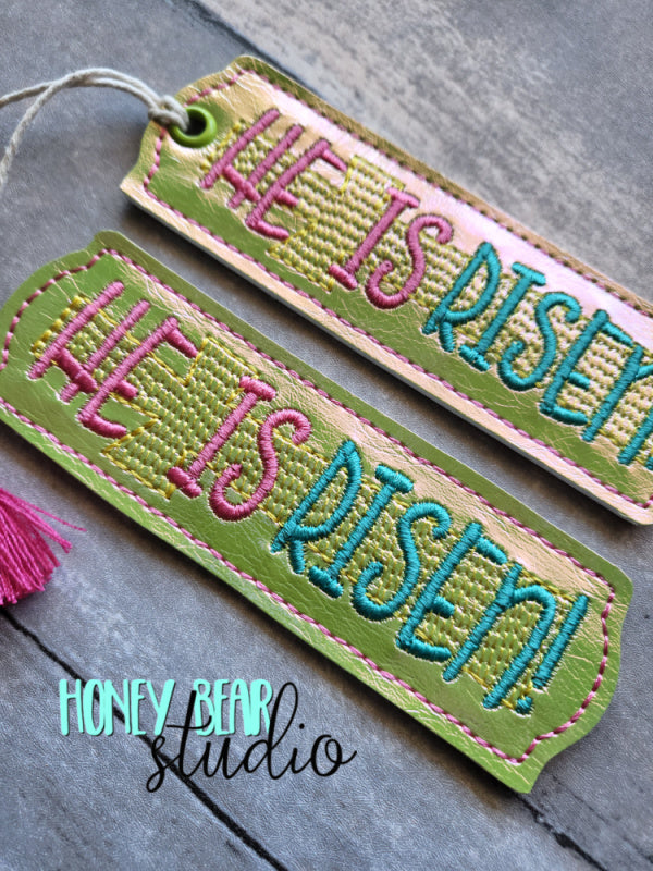 He Is Risen! Bookmark Regular for 4x4 DIGITAL DOWNLOAD embroidery file ...