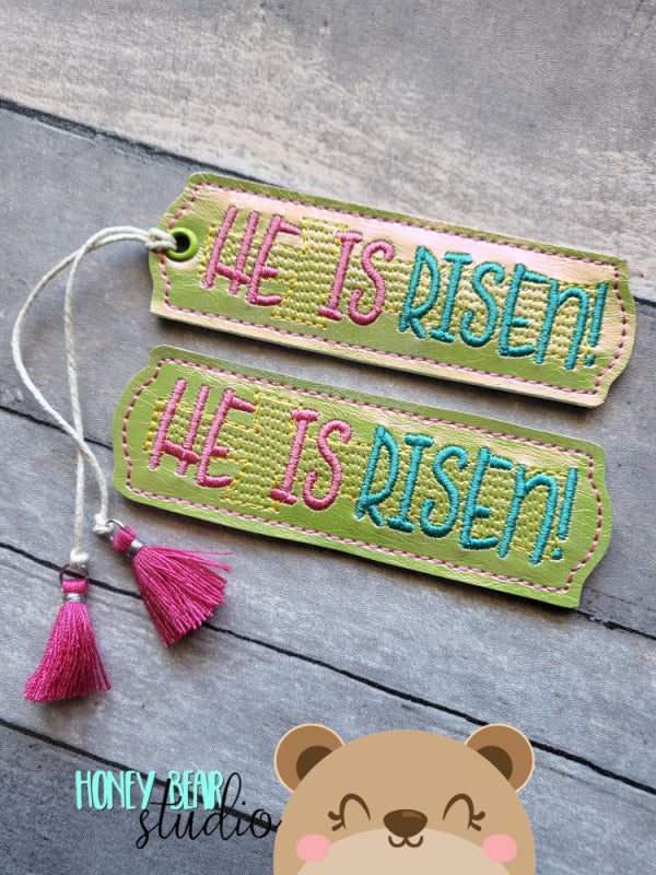 He Is Risen! Bookmark Regular for 4x4 DIGITAL DOWNLOAD embroidery file ...