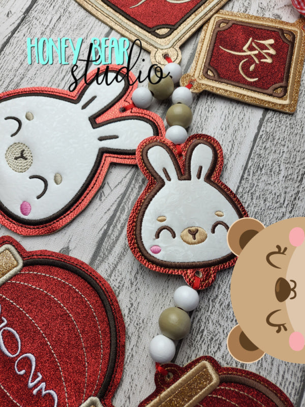 Door Hanger mobile CNY Lunar New Year Rabbit 2023 for 4x4, 5x7 DIGITAL ...