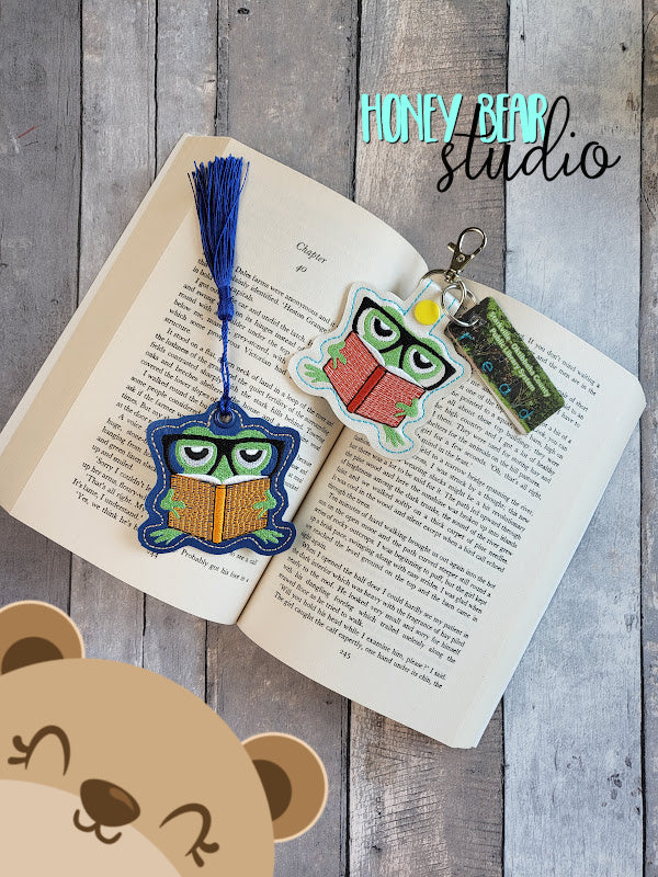 Reading Glasses Frog Fob snap tab, or eyelet key fob set 4x4 DIGITAL D ...