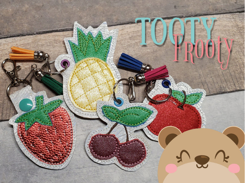 TOOTY FROOTY fruit fobs SET 1 ONE snap tab or eyelet for 4x4 DIGITAL D ...
