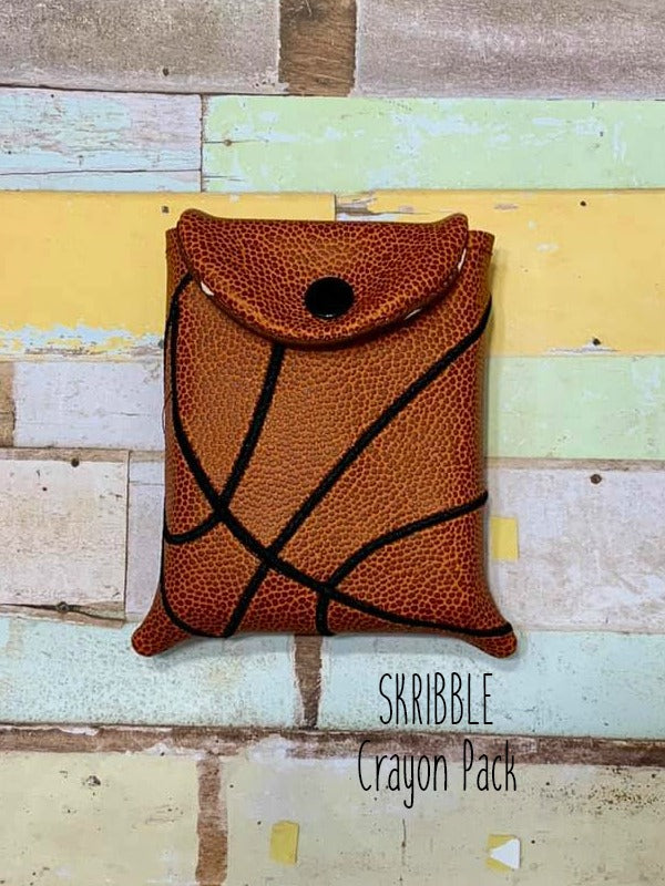 SKRIBBLE Sports Basketball Crayon Snap Pouch for Vinyl 5x7 DIGITAL DOW ...