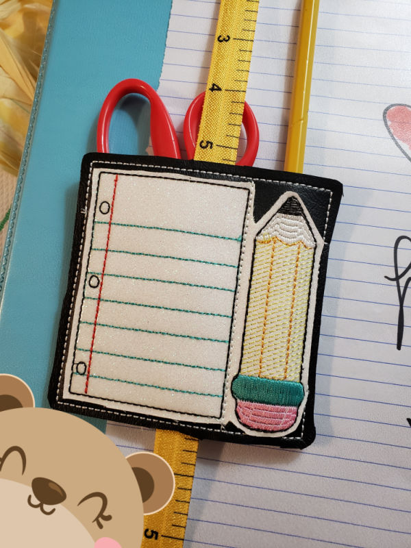 Notebook Paper Pocket Book Band 4x4 DIGITAL DOWNLOAD embroidery file I ...